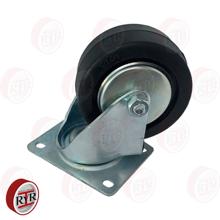Rodaja Giratoria Hule 4" - Ruedas Y Rodajas Industriales